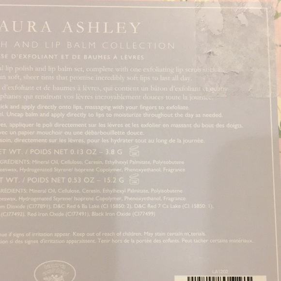 Laura Ashley | Makeup | Laura Ashley Lip Polish Lip Balm Collection Lip ...